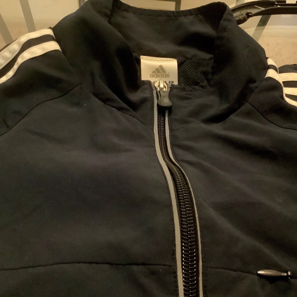 adidas | Jackets & Coats | Adidas Black White Windbreaker | Poshmark